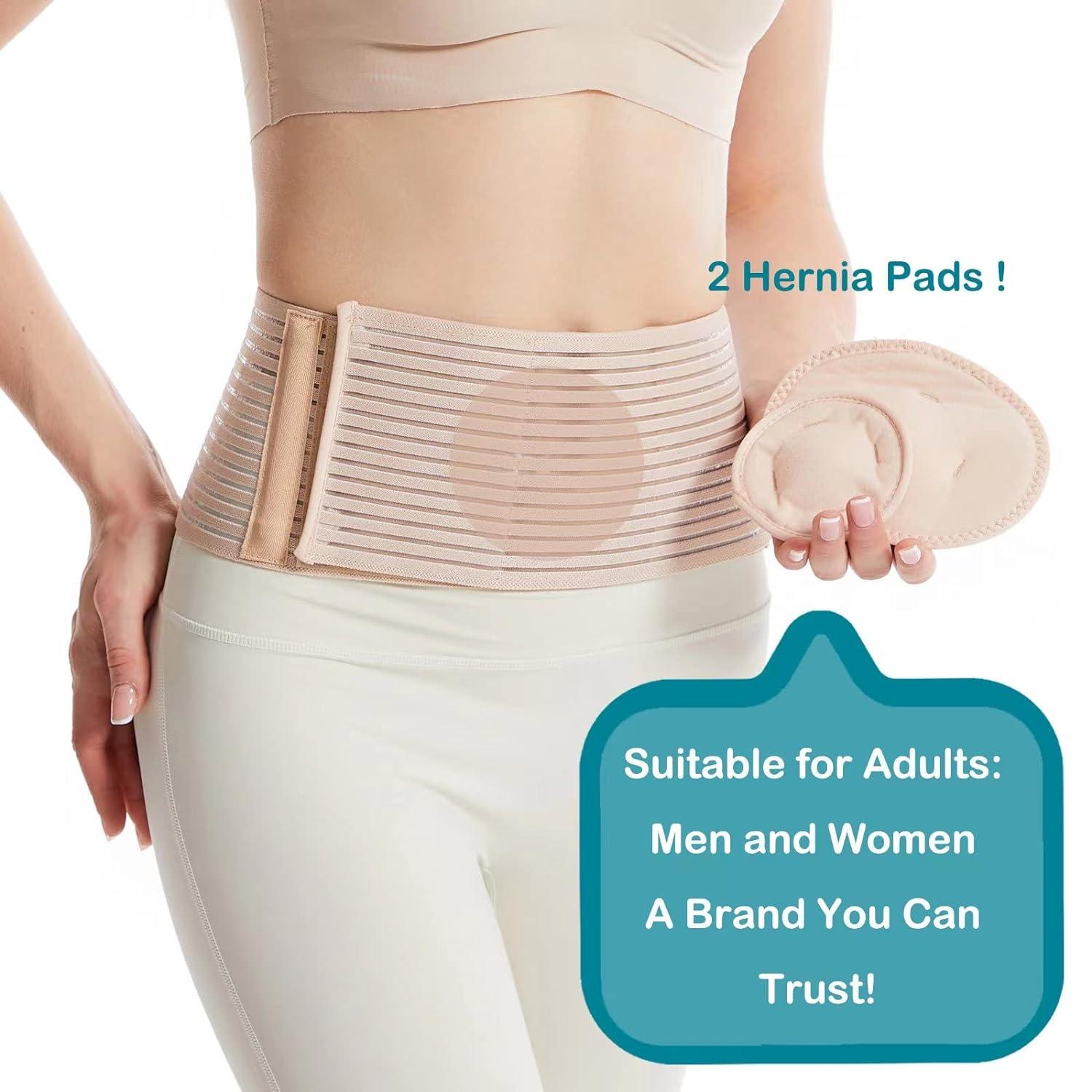 Umbilical Hernia Belt with Compression Pads for Men & Women | Post ...