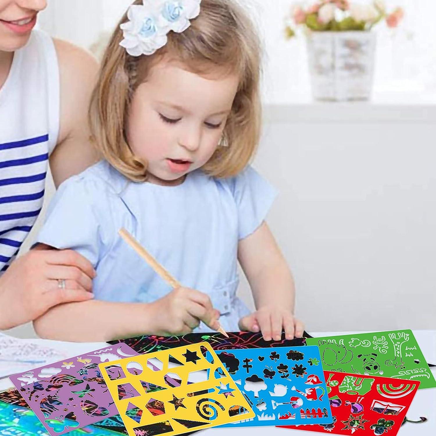 25 Pcs Stencil Drawing Kit for Kids | Plastic Stencils with 400+ Shapes ...
