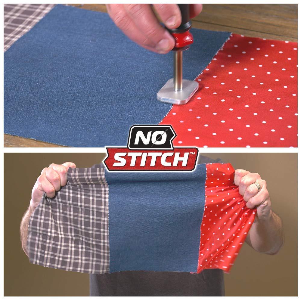 No Stitch Instant Mend Stitchless Repair Kit - Fabric Adhesive for Torn ...