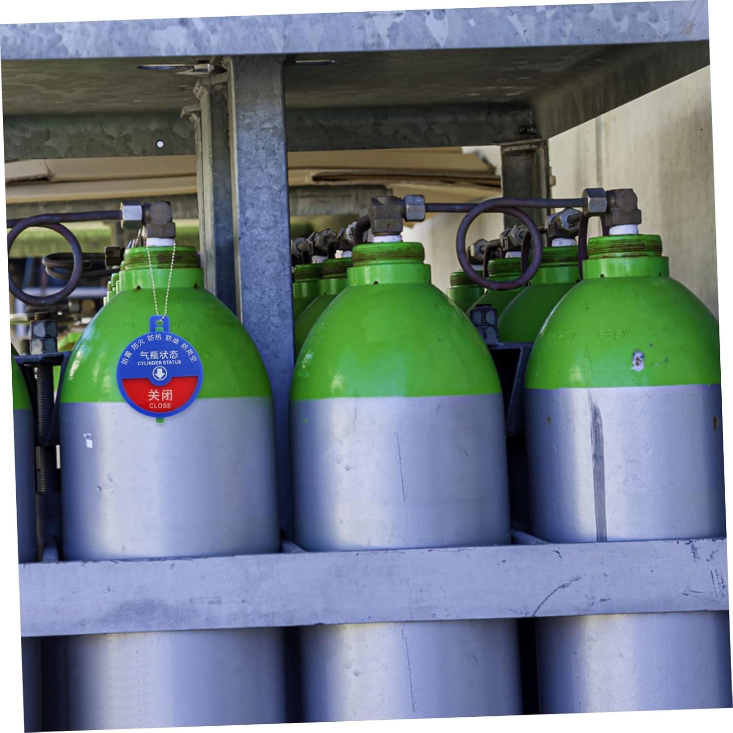 GLEAVI Hospital Cylinder Status Tag Signage Labels Emblems Oxygen ...