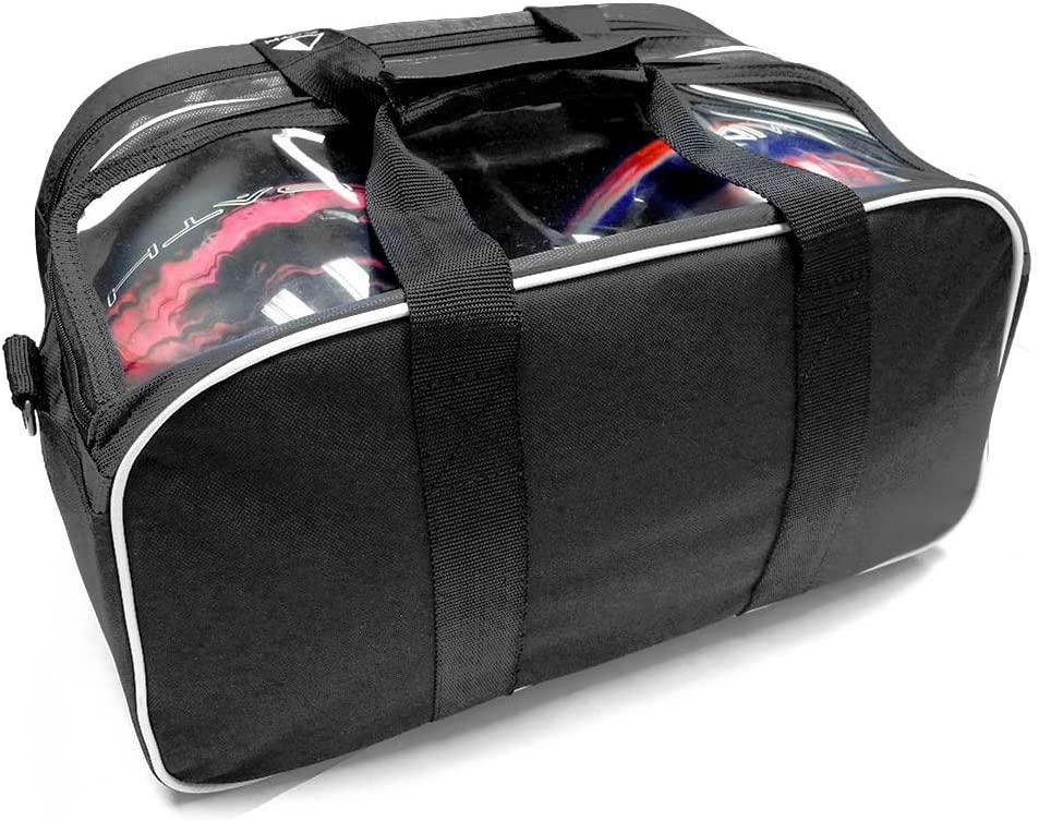 Pyramid Path Double 2 Ball Tote Plus Clear Top Bowling Bag - Black ...