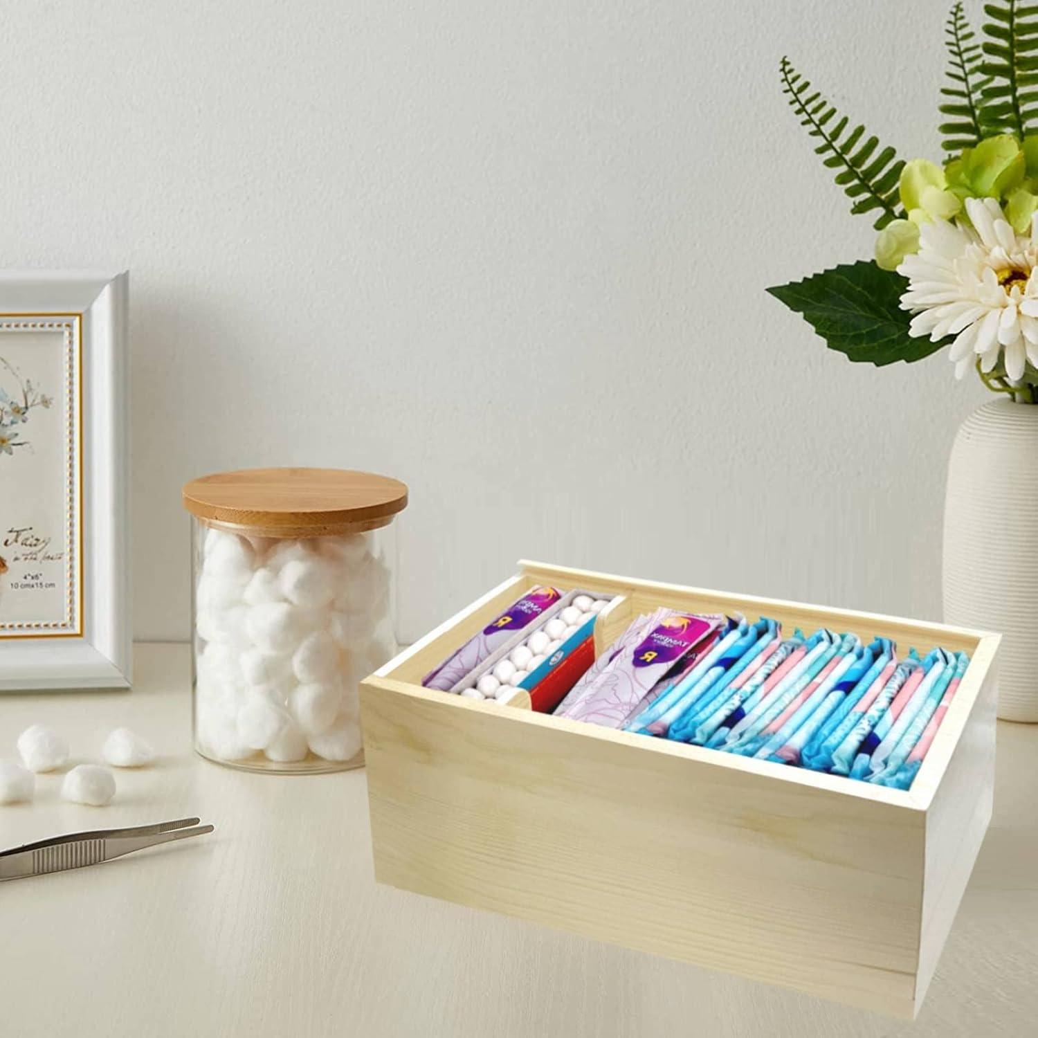 Yeebeny Sanitary Napkin Storage Container | Stylish Pad & Tampon Holder ...