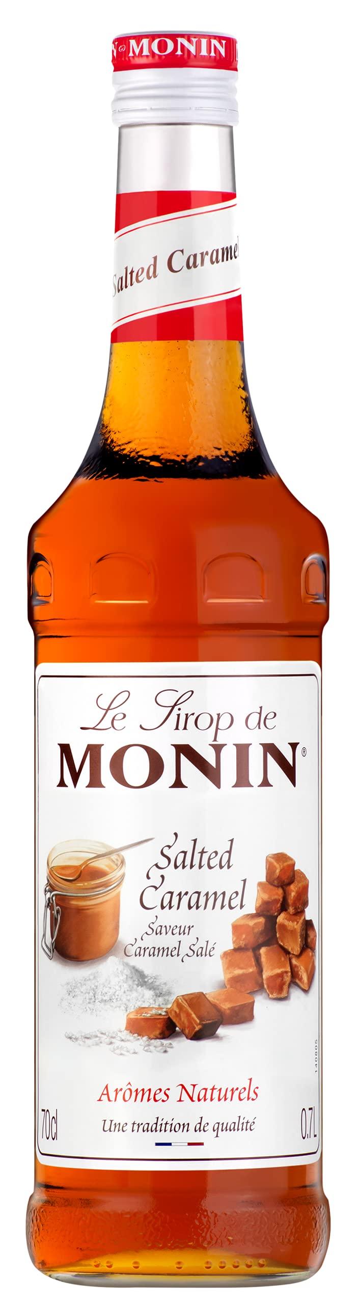 Monin Salted Caramel Syrup 70cl - Premium Cocktail Flavouring 700 ml ...