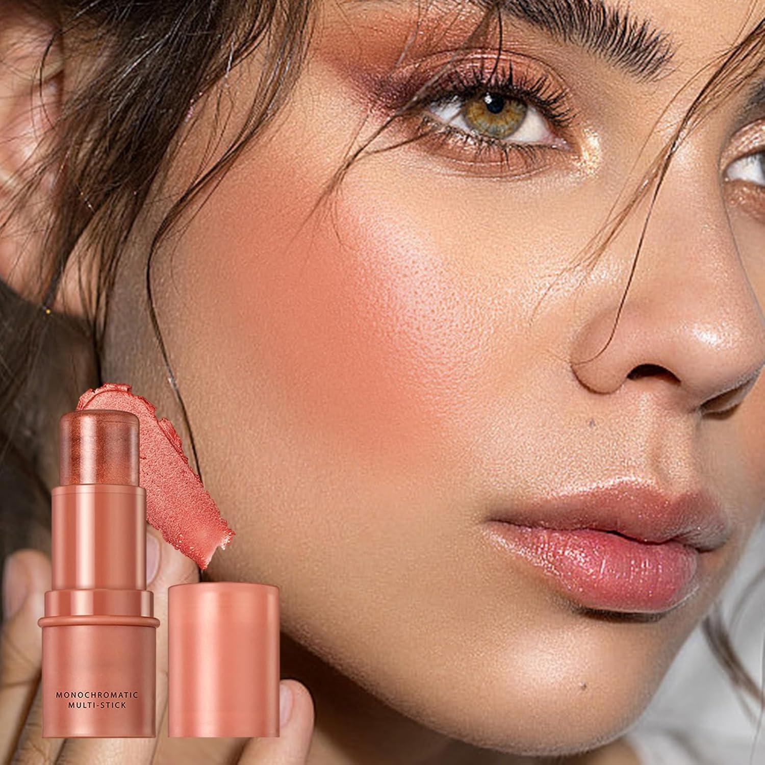 Cream Blush Stick - Long Lasting Cheek Blush Makeup - Highly Pigmented ...