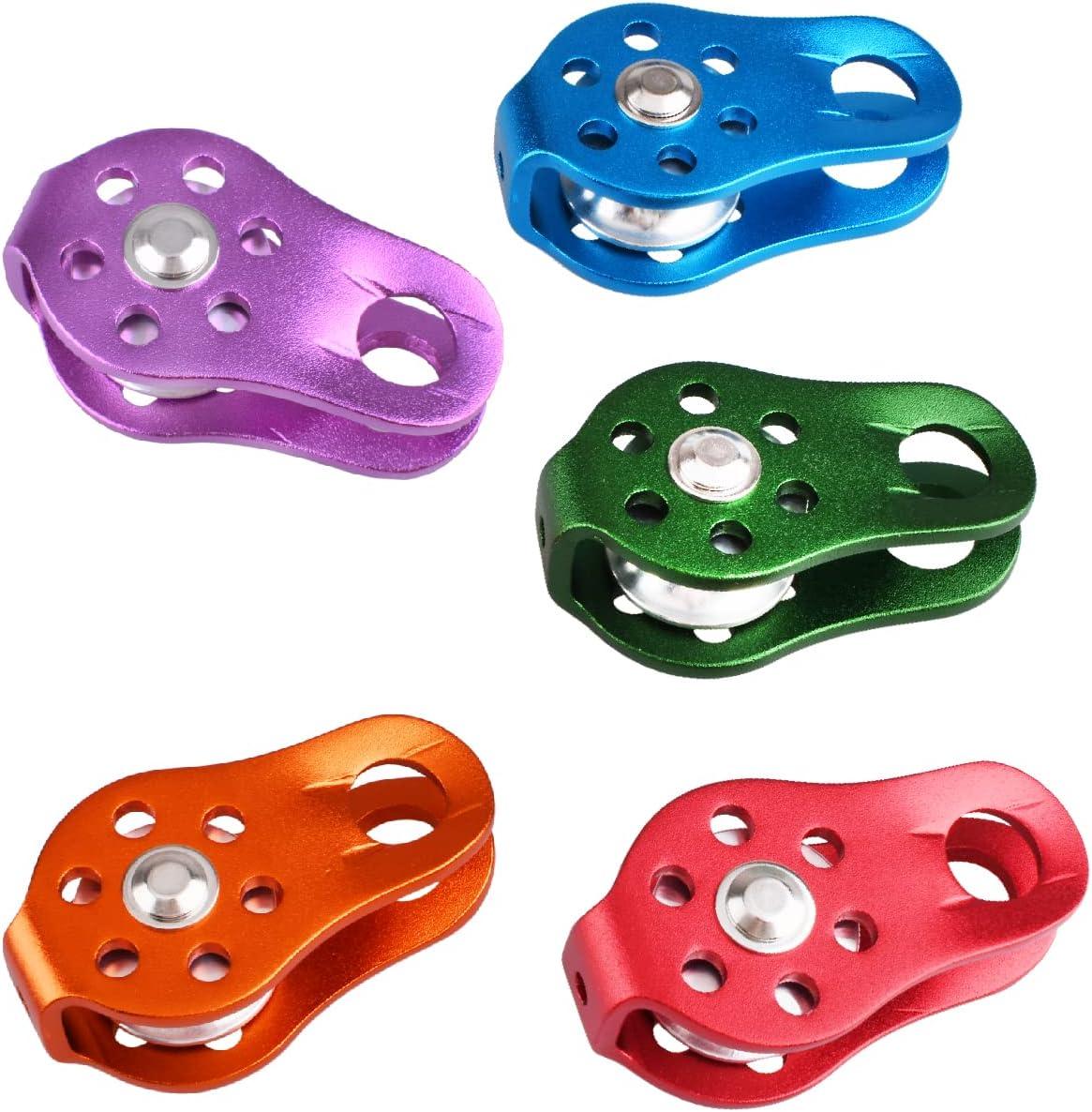 TRIWONDER 20kN Climbing Rescue Pulley - Single Sheave Aluminum Fixed ...