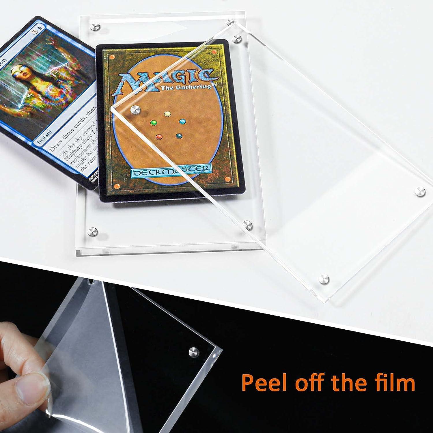 Acrylic Card Frame Magnetic Trading Card Display Frames Desktop Display ...