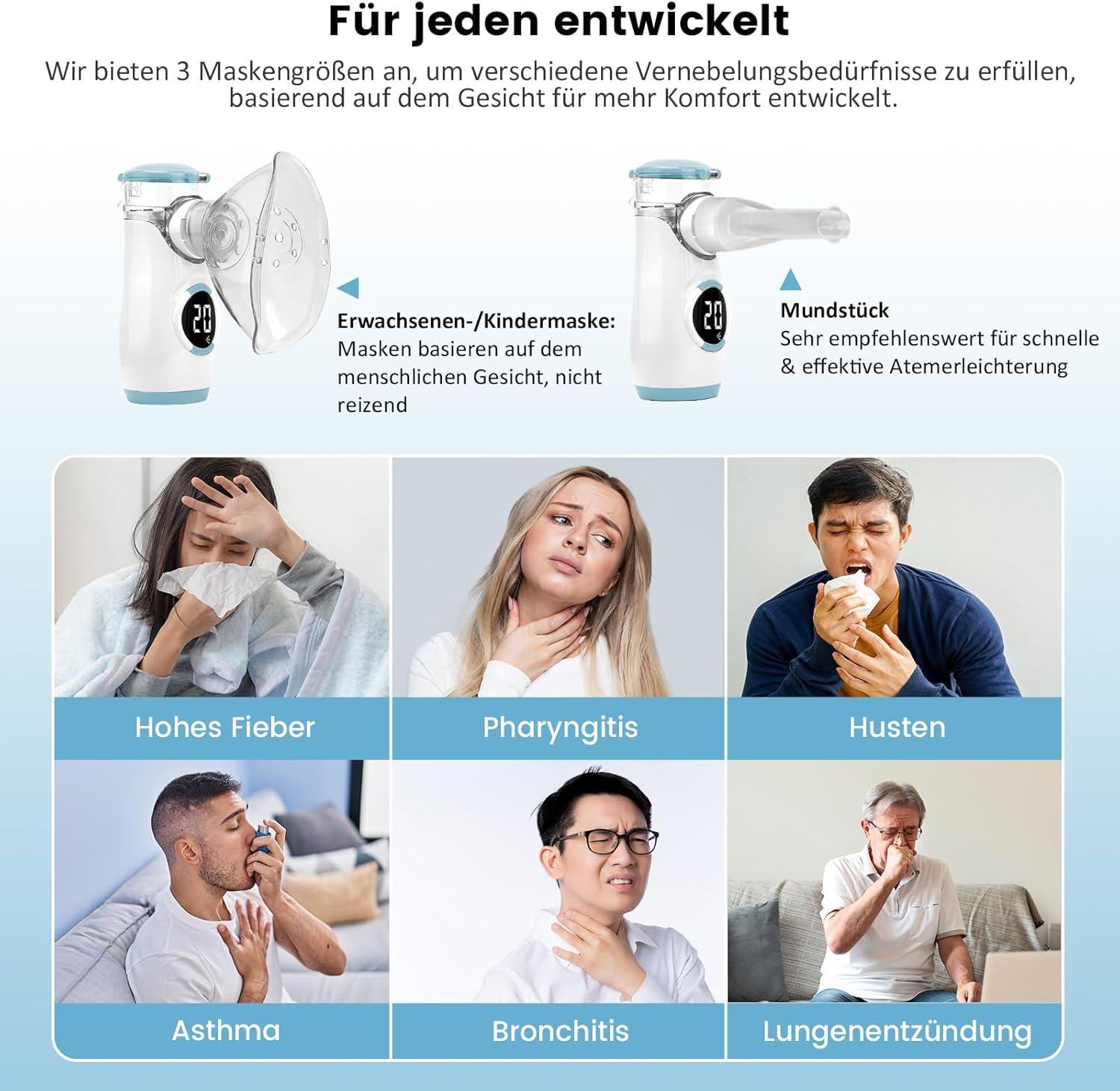 HithinkMed Rechargeable Inhalation Device for Adults & Children ...