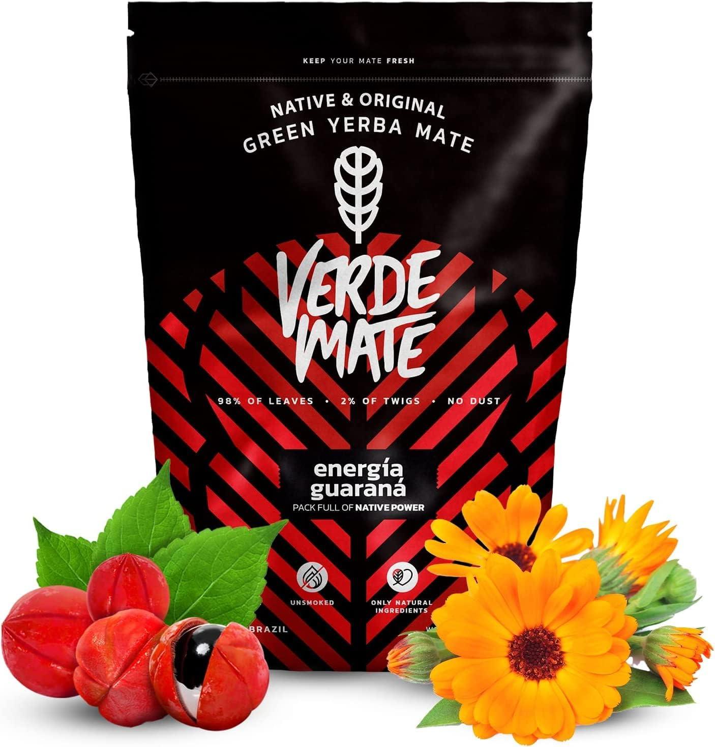 Verde Mate Energy Guarana Yerba Mate Tea Set | Strong Natural Energy ...