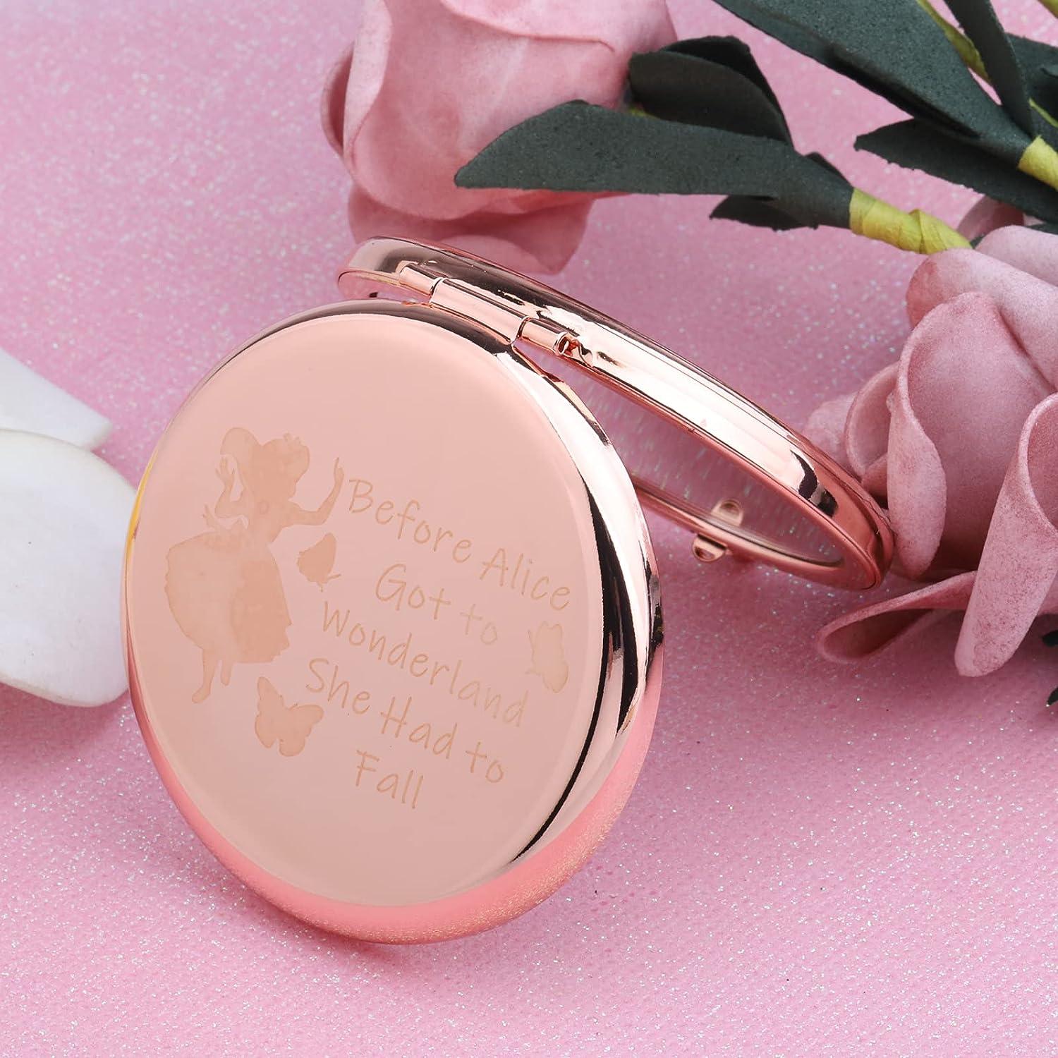 FEELMEM Cartoon Compact Mirror - Alice Inspired Gift Before Alice Got ...
