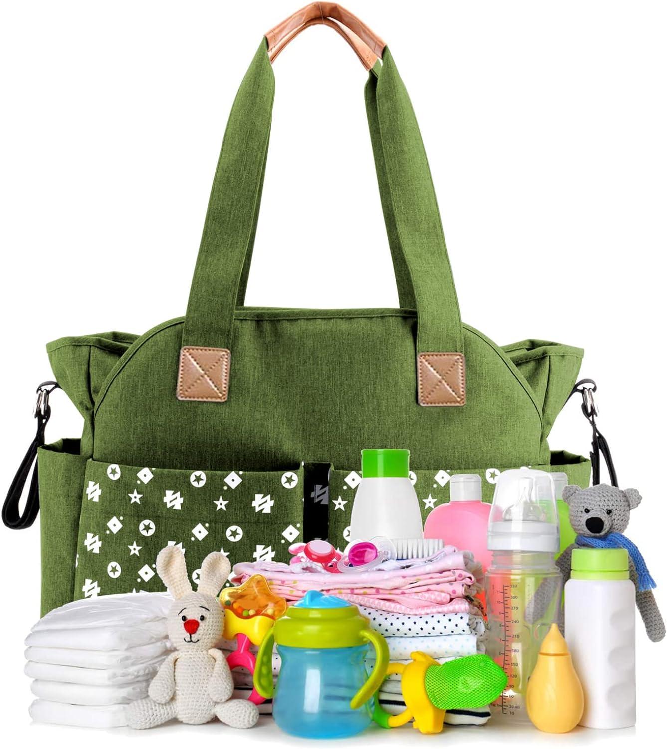 Homlynn Baby Nappy Changing Tote Bag Satchel - Classic Grey | 12 ...