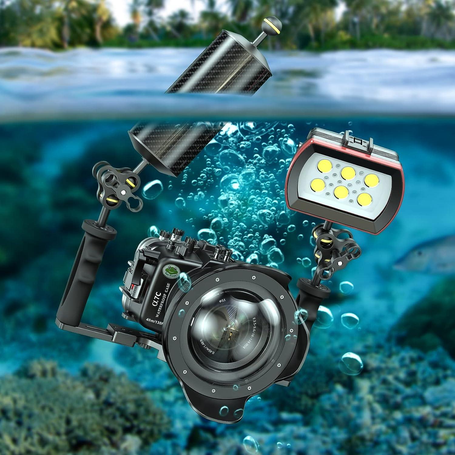 Seafrogs 7'' Carbon Fiber Float Arm for Underwater Camera System ...