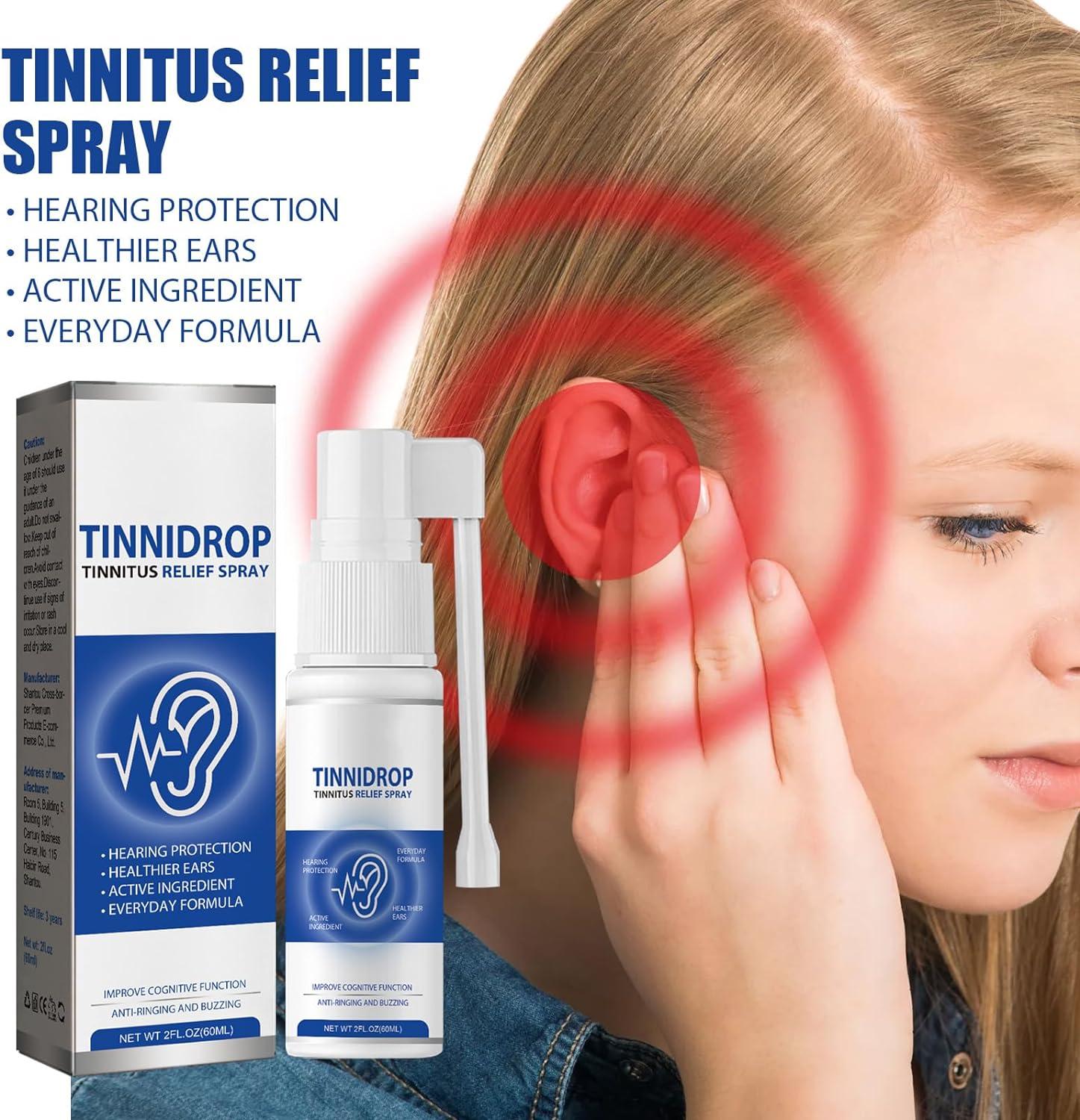 Tinnitus Relief Spray 60ml Ear Ringing And Noise Relief Drops