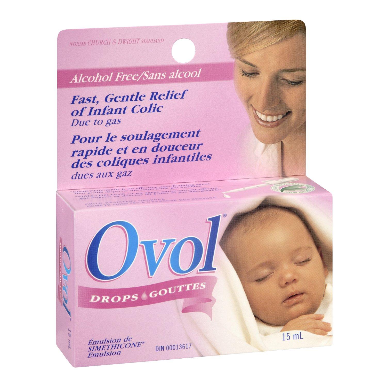 OVOL Infant Drops for Fast & Gentle Relief of Infant Colic Gas 15 ml ...