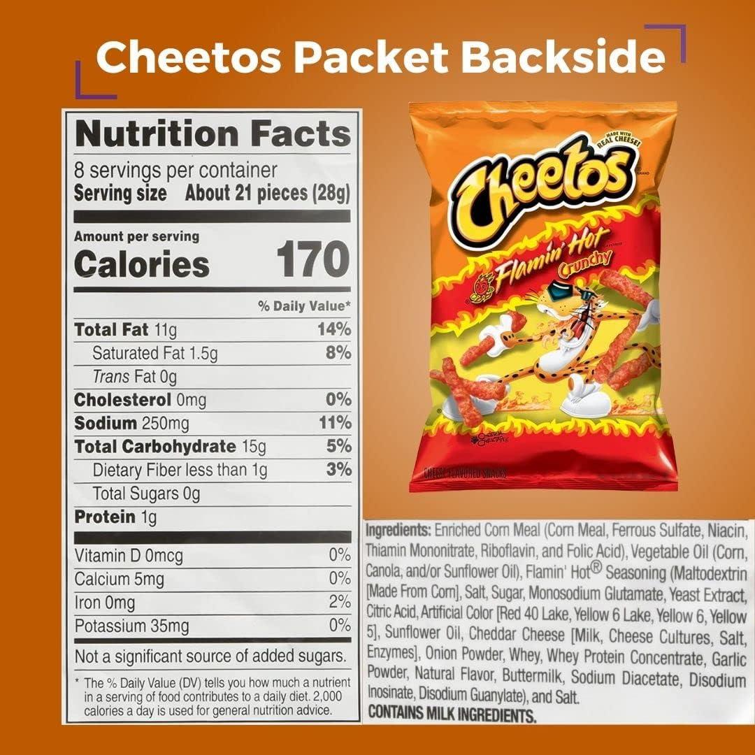 American Cheetos Flamin Hot Crunchy 8oz - 226g - (Pack of 1) - Original ...