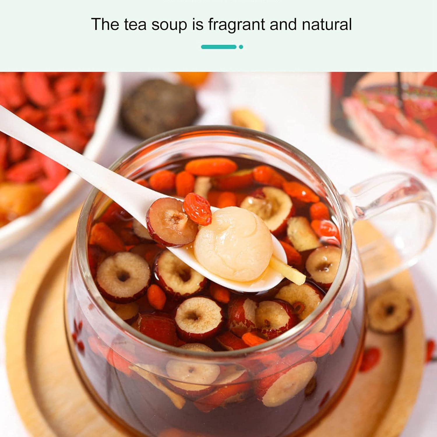 180g Dark Brown Sugar Ginger Jujube Tea with Black Sugar Cube Red Dates ...