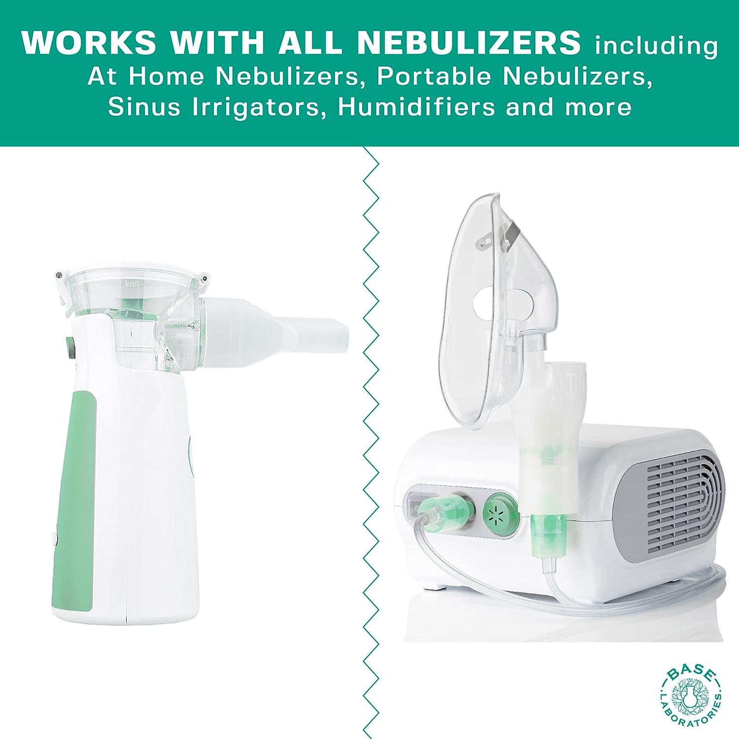 Base Labs 3% Hypertonic Saline Solution for Nebulizer Machine - 25 ...