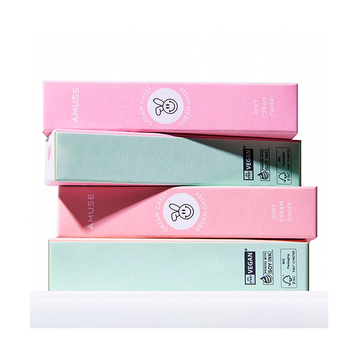 AMUSE Soft Cream Cheek - 04 SHIMMER MARMALADE | Hydrating Cream Blush ...