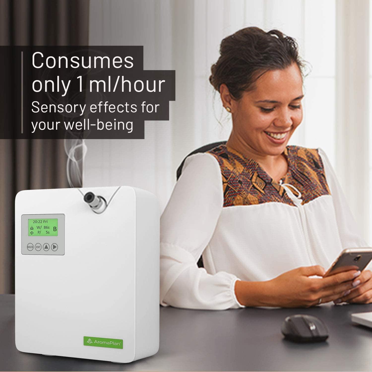 AromaPlan Home Scent Air Machine - White Essential Oil Diffuser for ...