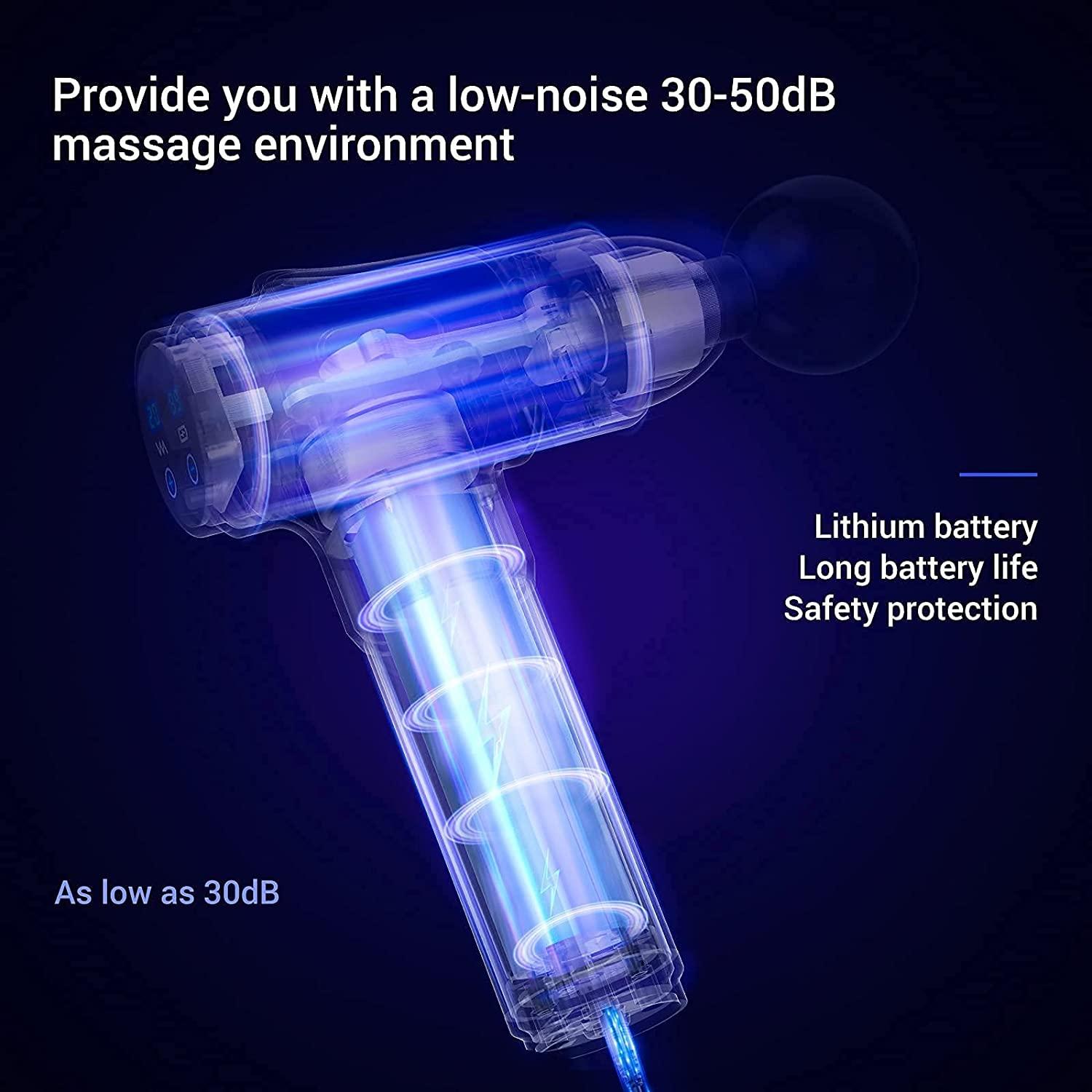 AERLANG Massage Gun - Portable Deep Tissue Massager for Back and Neck ...
