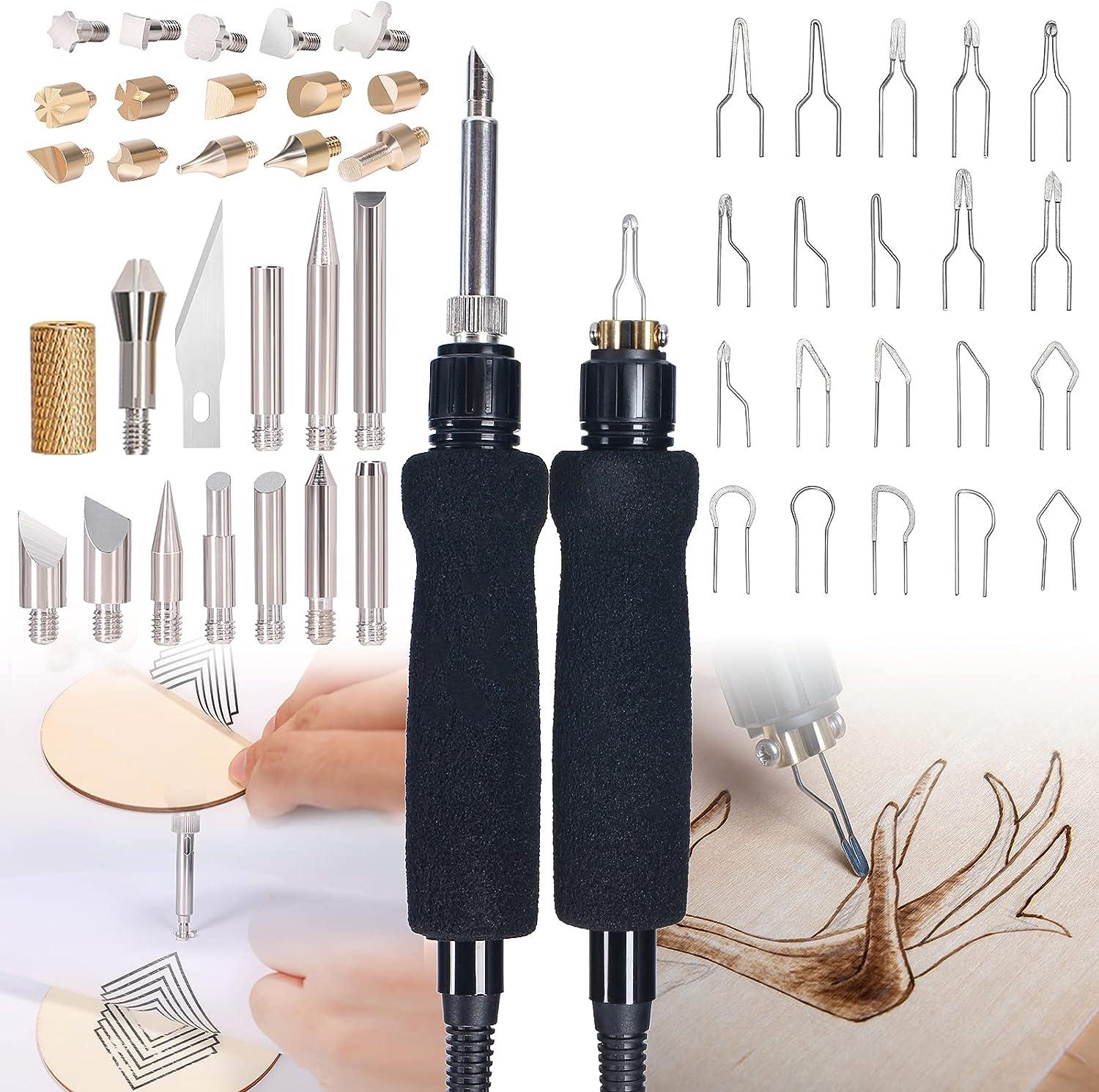 YIHUA 939D-II Pyrography Pen Wood Burning Kit Station 2-in-1 Solid ...