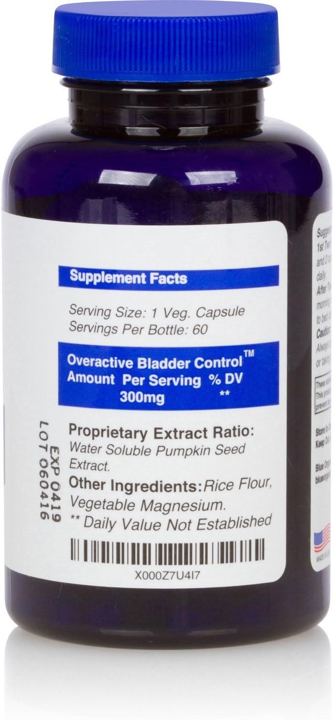 Blue Organix Overactive Bladder Control Pills | Frequent Urination ...