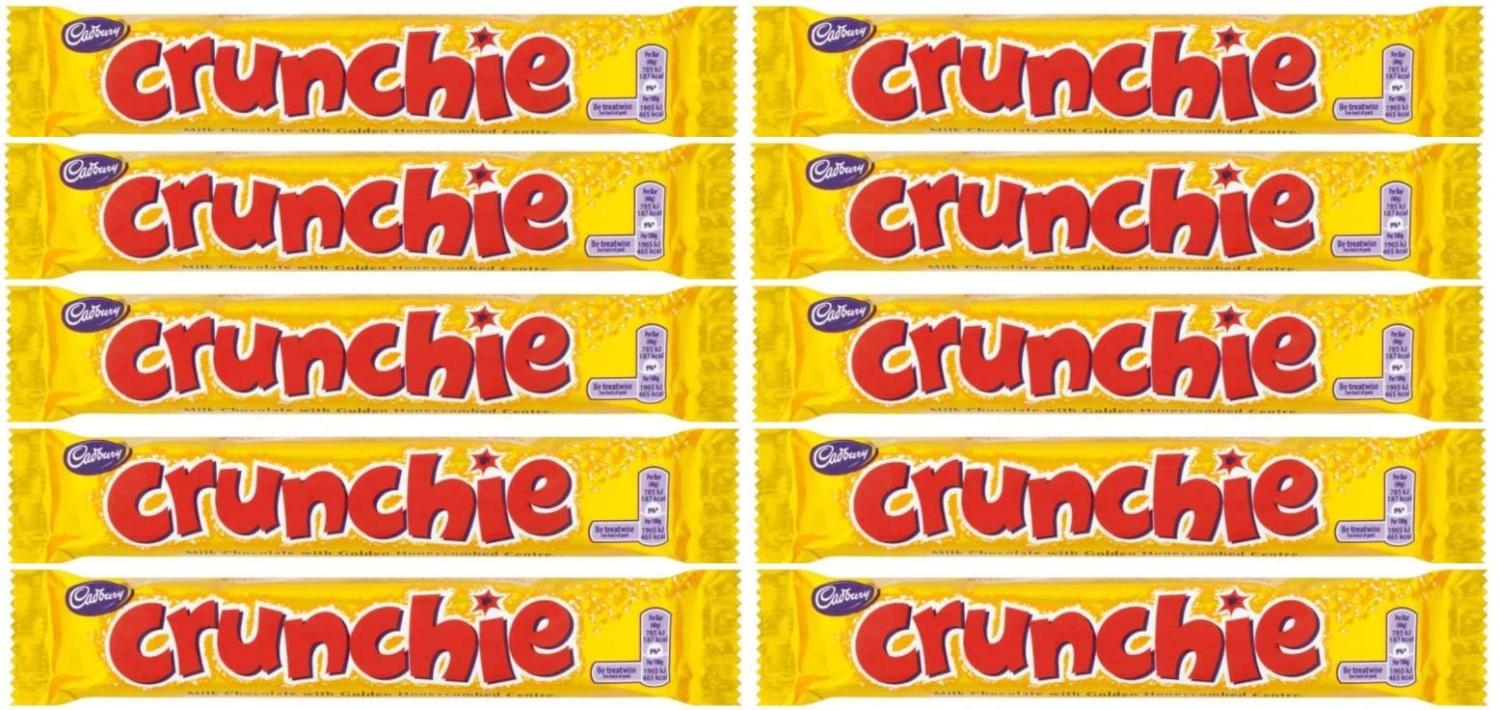 Cadbury Crunchie 10-Bar Pack - Delicious Honeycomb Chocolate Bars | Buy ...
