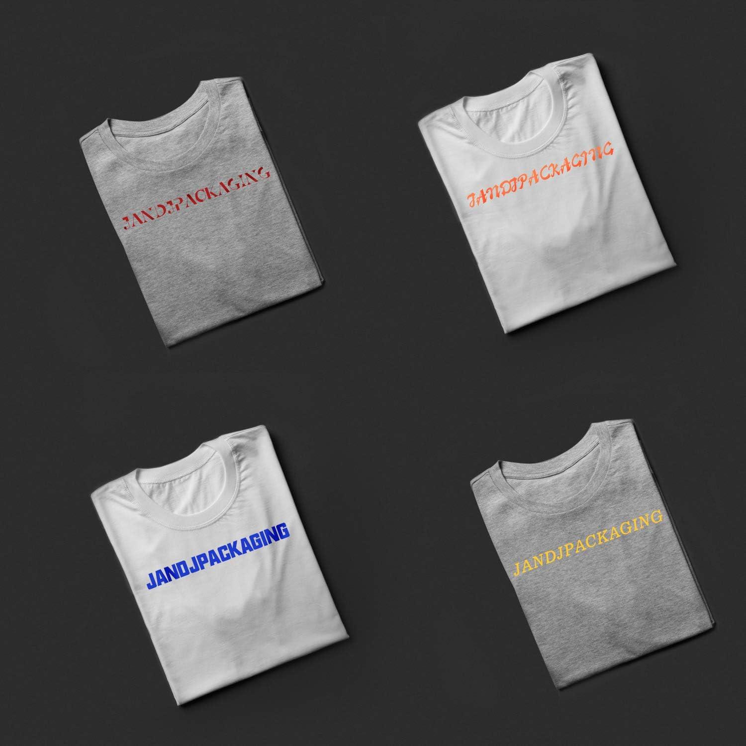 JANDJPACKAGING Heat Transfer Vinyl HTV Bundle 10x12 - 25 Pack Assorted ...