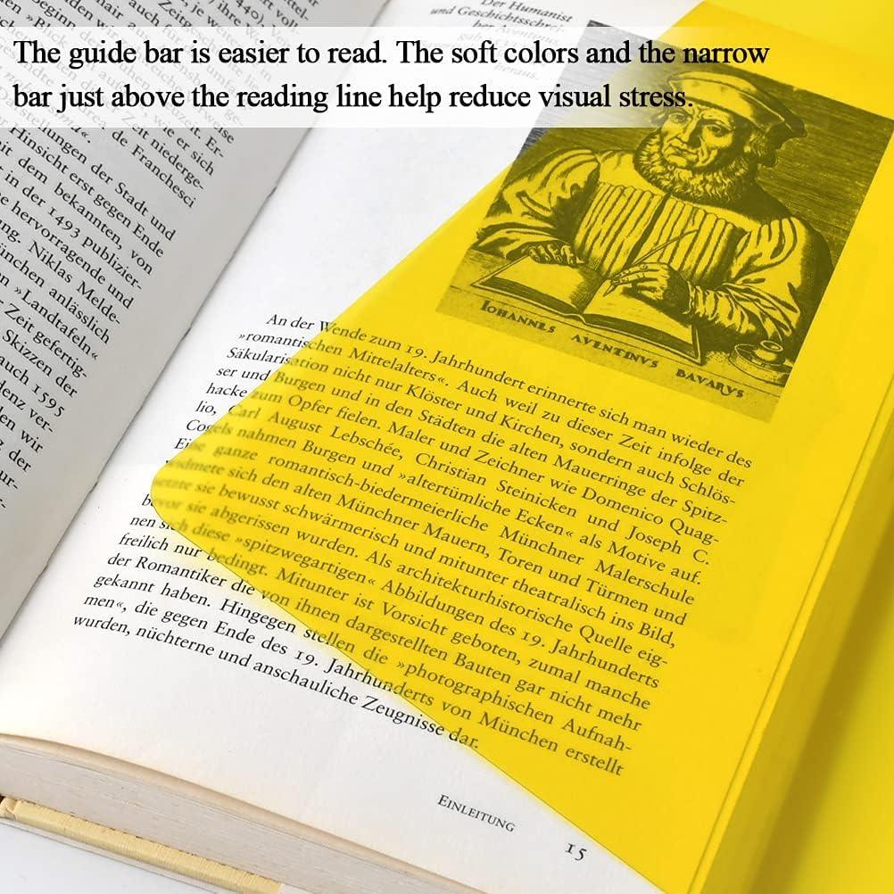 KONAMO 6 Pack A4 Dyslexia Reading Aid Ruler | Reduce Visual Stress for ...