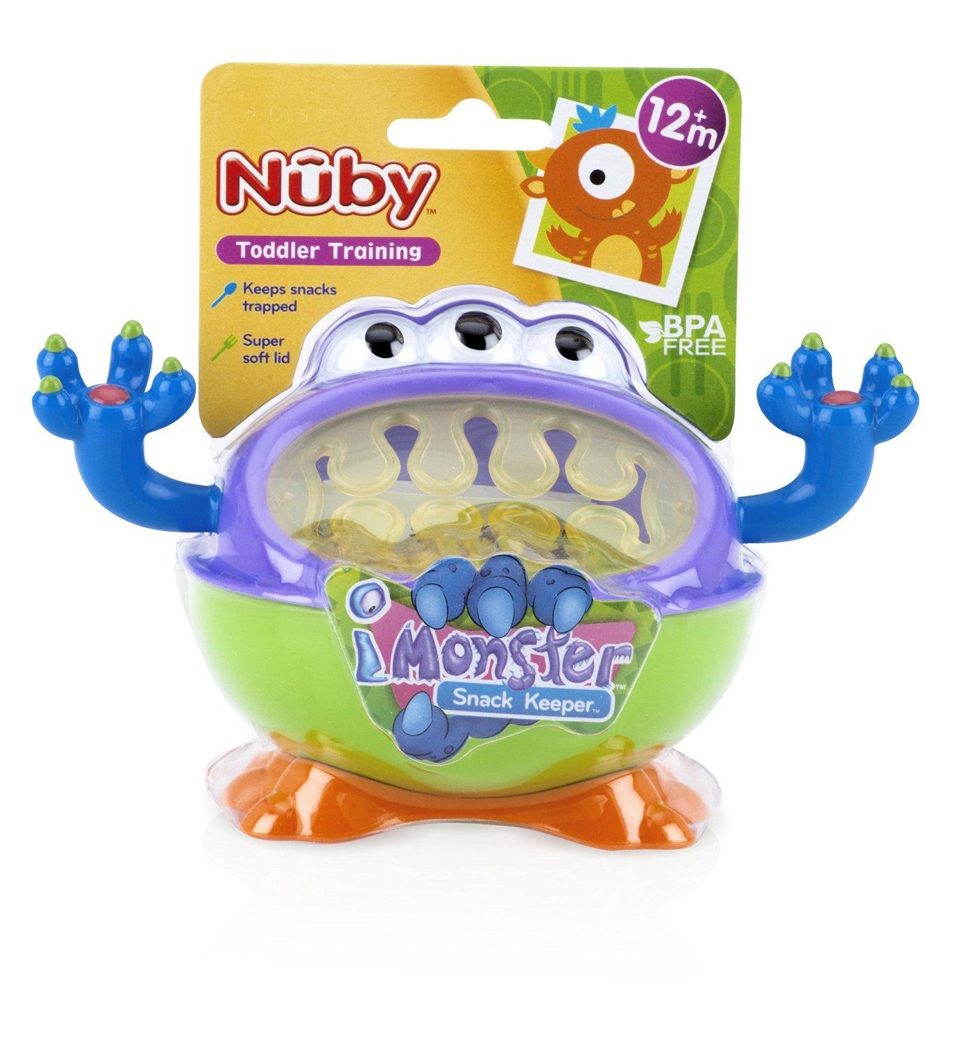 Nuby 3-D Monster Snack Keeper - Fun and Functional Snack Container ...