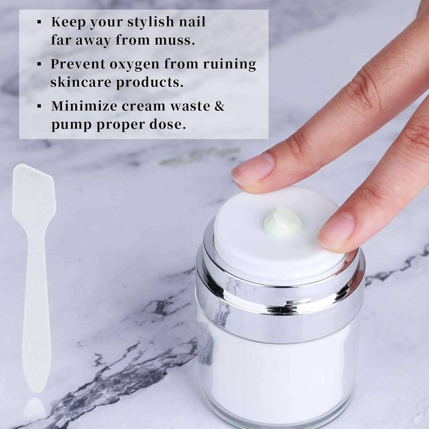Disasserno 30ml Airless Pump Cream Dispenser - Portable Cosmetic ...