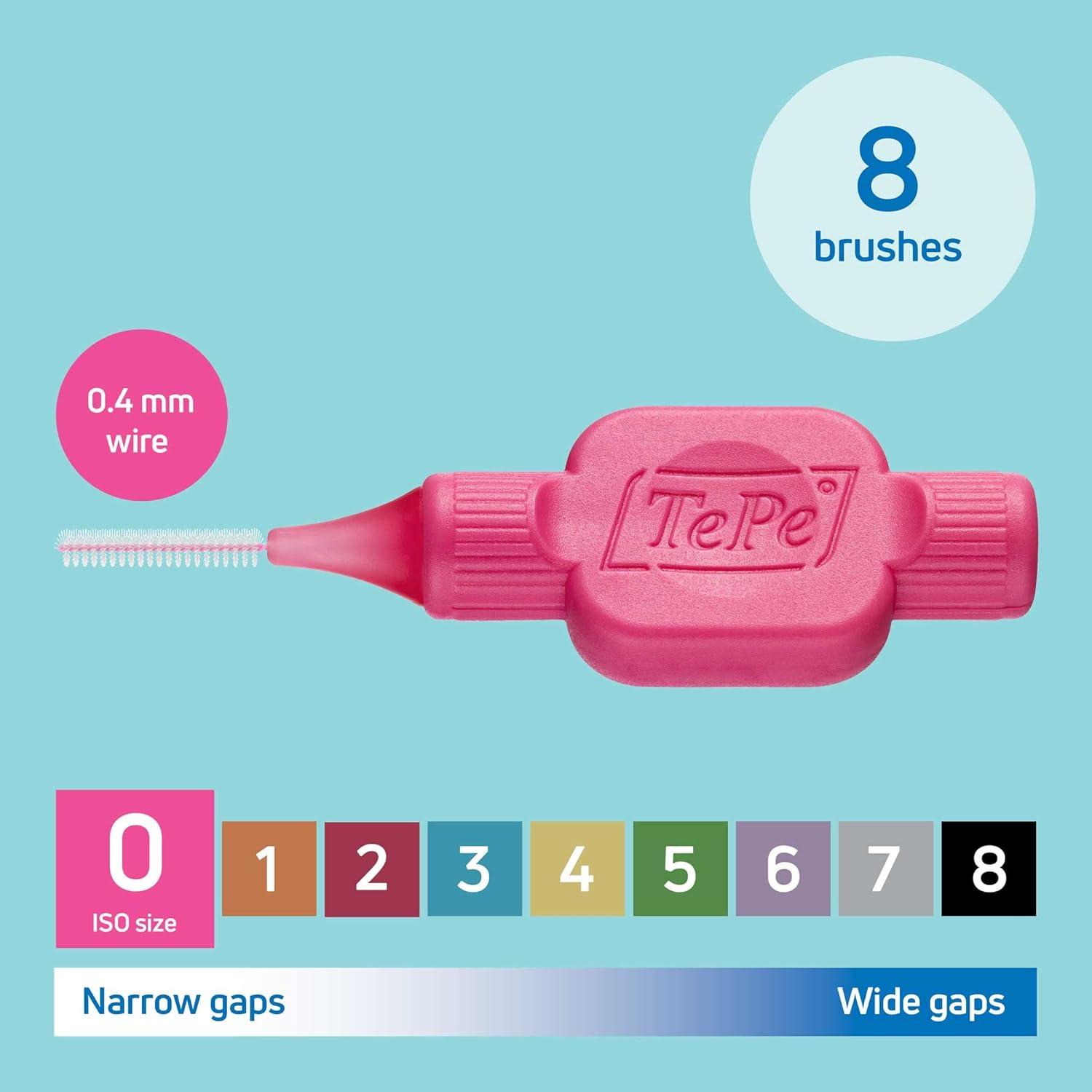TePe Interdental Brush Original Pink 0.4mm - 1 Count | Buy Now with ...