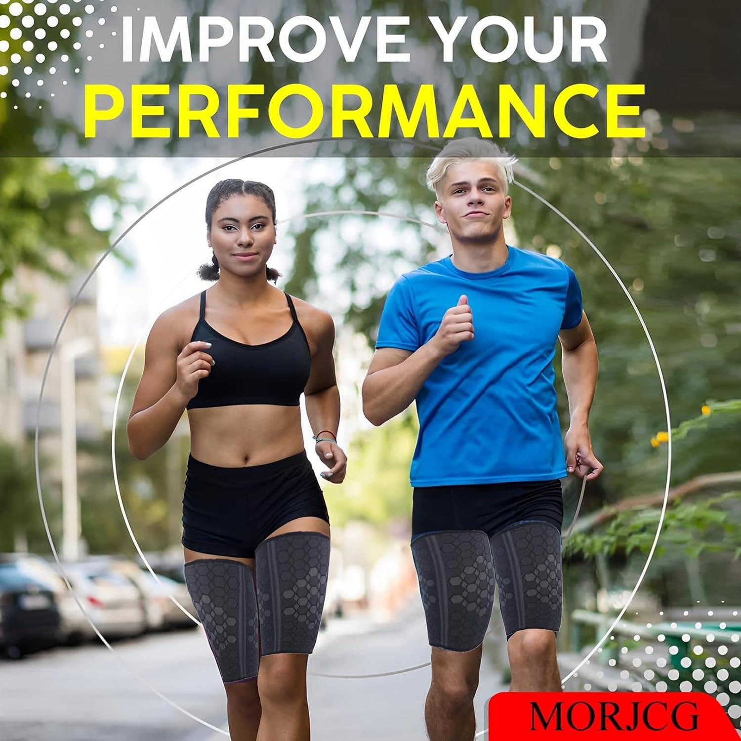 Hamstring Compression Sleeve for Men and Women - Thigh Support for ...