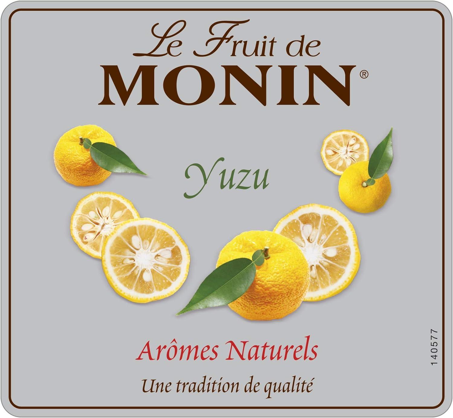 MONIN Yuzu Fruit Mix Puree 1L - Vegan-Friendly & Allergen-Free | 100% ...