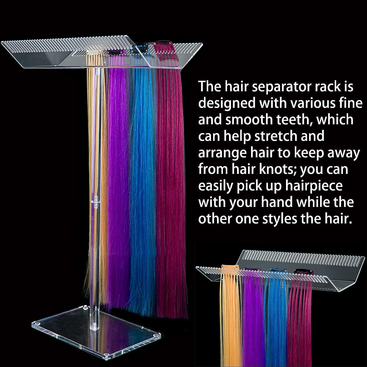 LXIANGN Acrylic Hair Extension Stand - Professional Wigs Display Rack ...