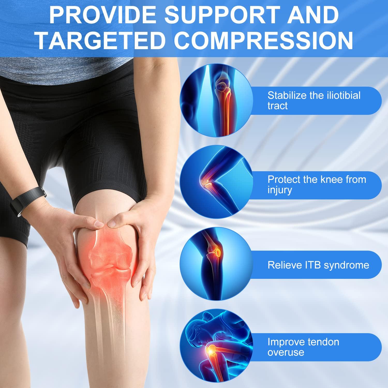 SupreGear Adjustable IT Band Compression Wrap for Knee Thigh Hip ...