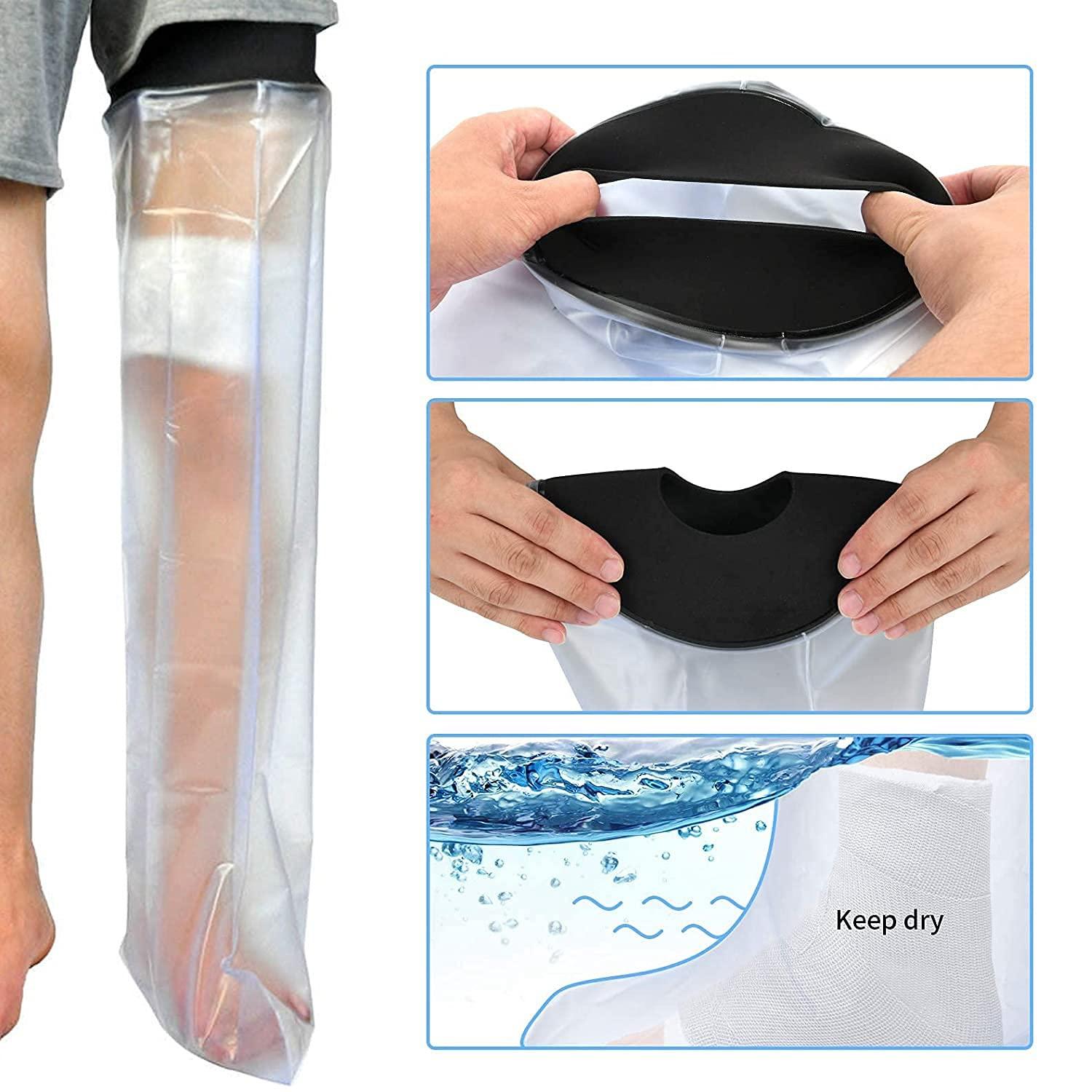 Oewnvmd Waterproof Leg Cast Shower Cover for Adults - Foot & Lower Leg ...