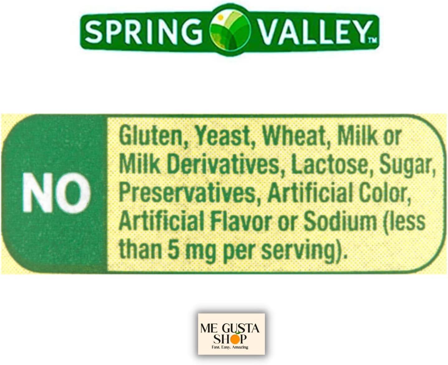 Spring Valley Vitamin K2 100mcg 60 Softgels + Me Gustas Stricker | Buy ...