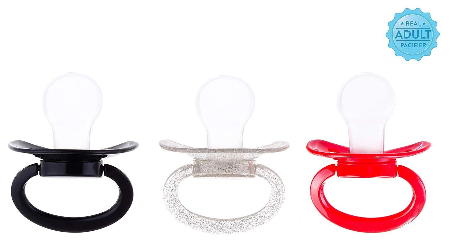 J&Or Classic Original Adult Pacifier Dummy - 3 Color Pack: Transparent ...
