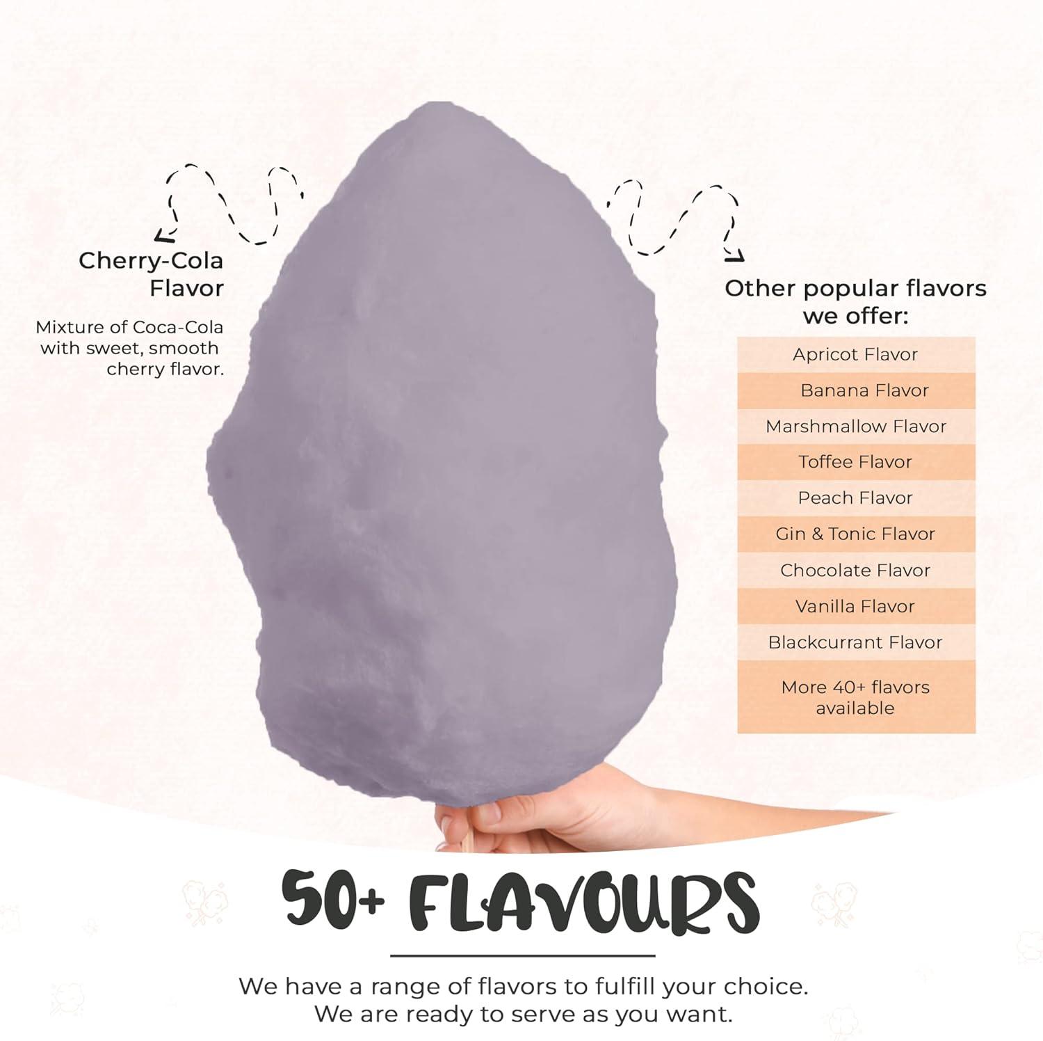 Baking Beauty and Beyond Premium 400g Cherry-Cola Flavour Cotton Candy ...