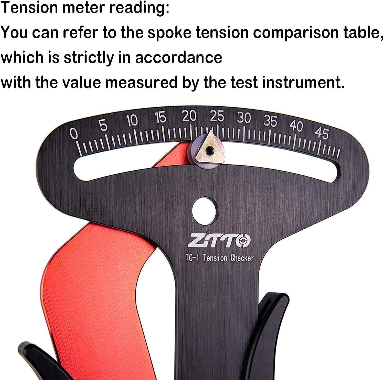 spoke tension table