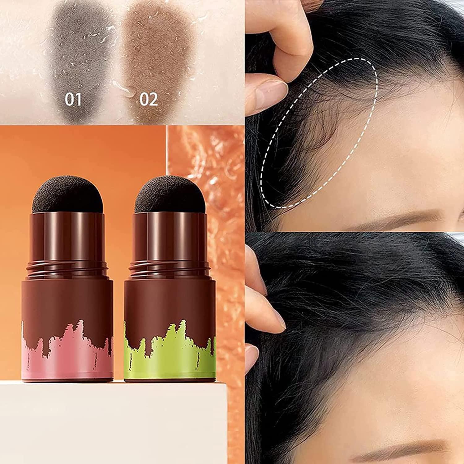 Dark Brown Hairline Powder Stick - Waterproof Hair Root Concealer for ...