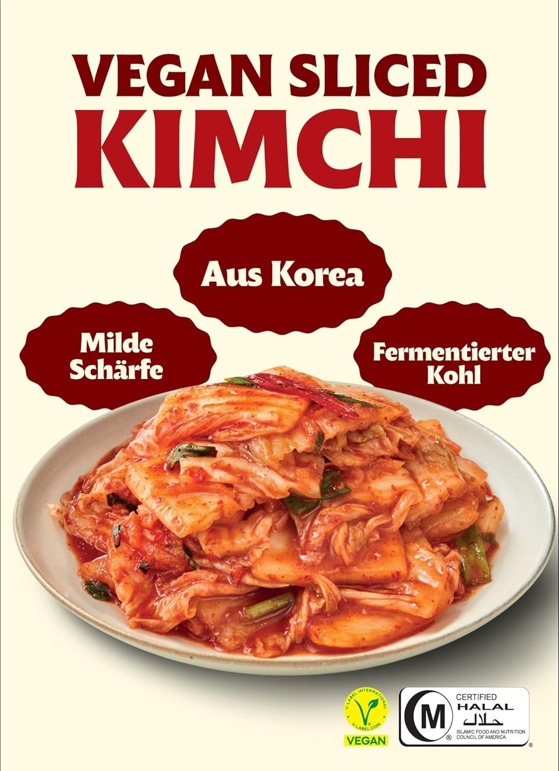 Buy Bibigo Kimchi Sliced - Fish Sauce Free & Halal - Authentic Korean ...