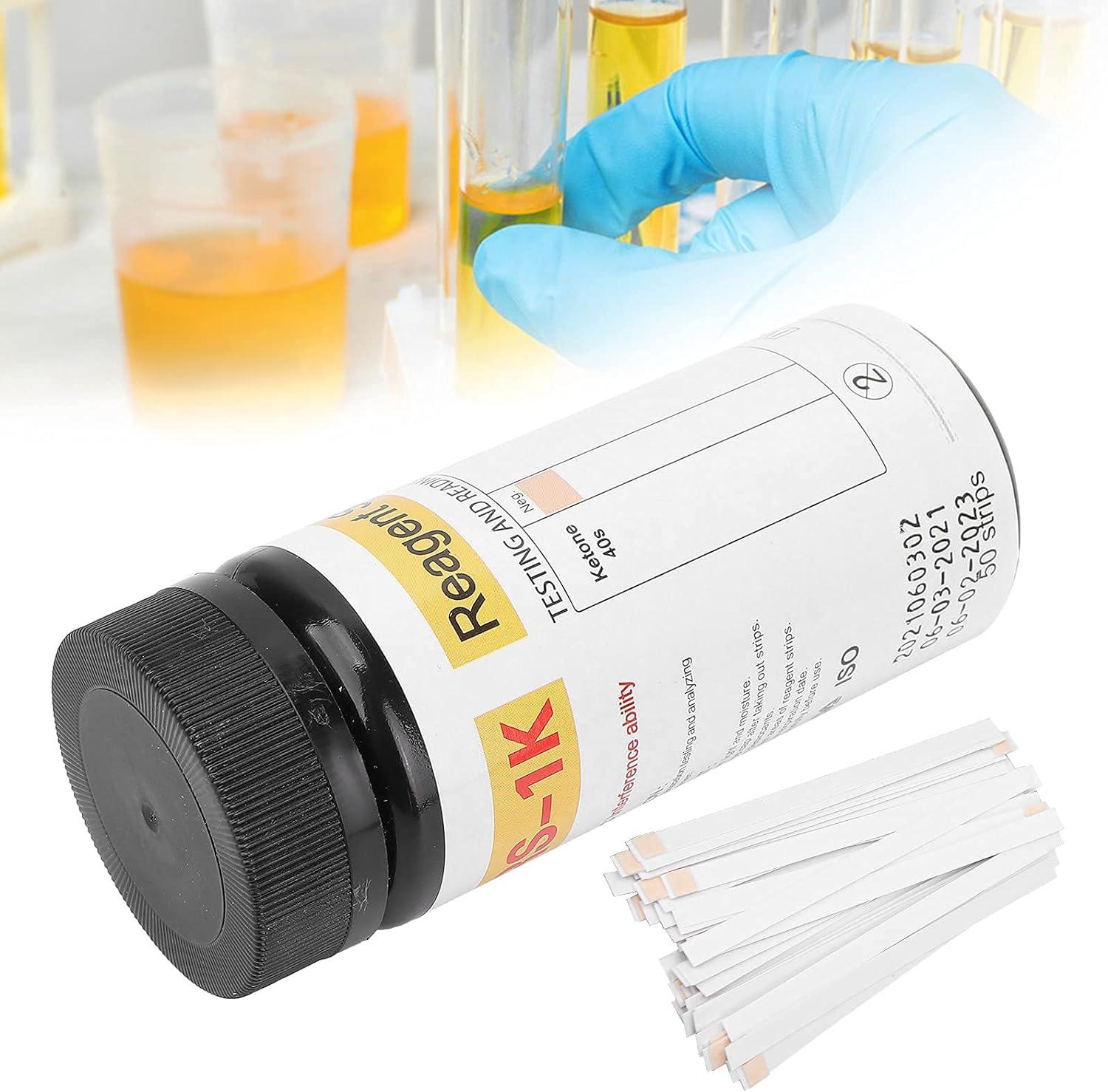 50pcs Ketone Urine Test Strips - Accurate Home Ketones Level Measure in ...