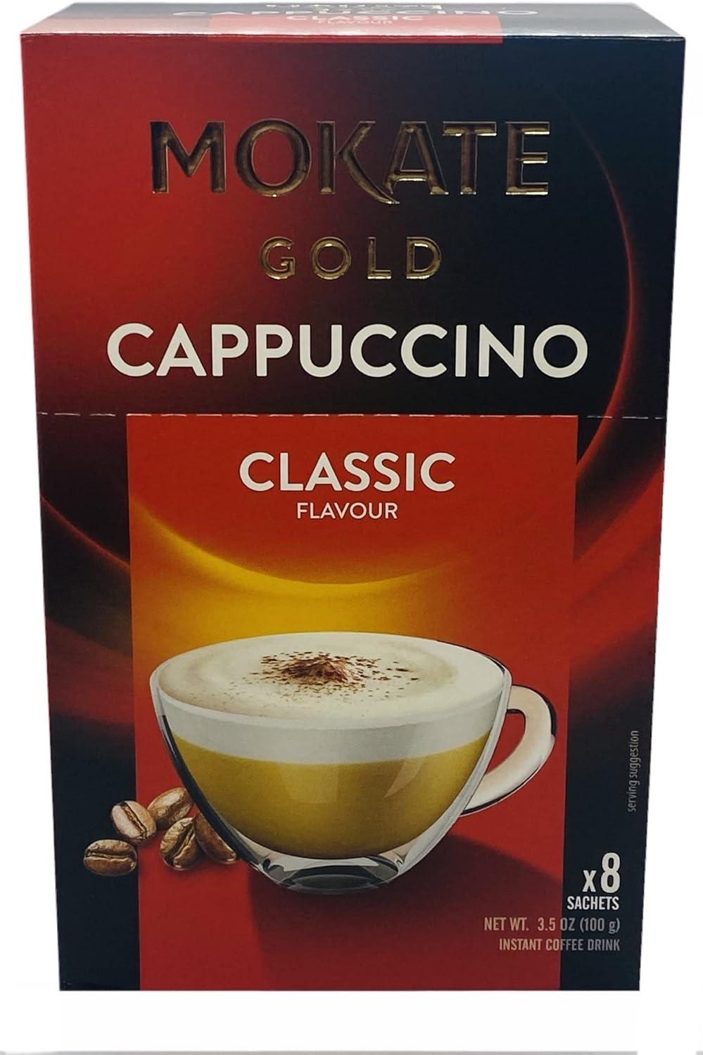 Mokate Gold Cappuccino Classic Flavour Instant Coffee 6 boxes x 8 12.5g sachets | Buy Now with ...