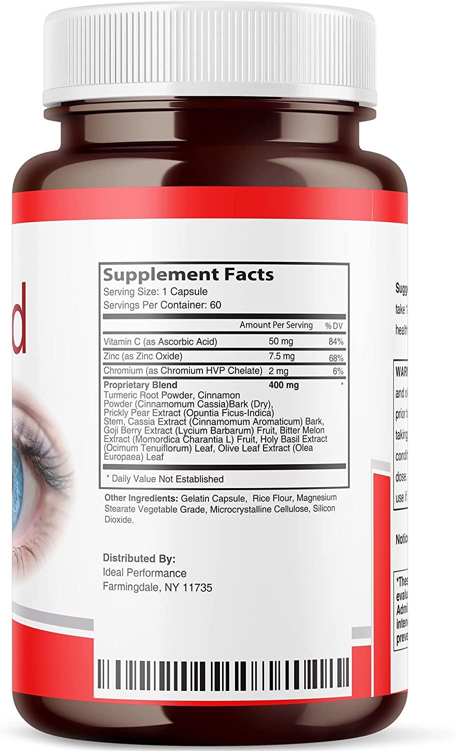 Visishield Advanced Vision Formula | 300 Capsules Eye Supplement Pills ...