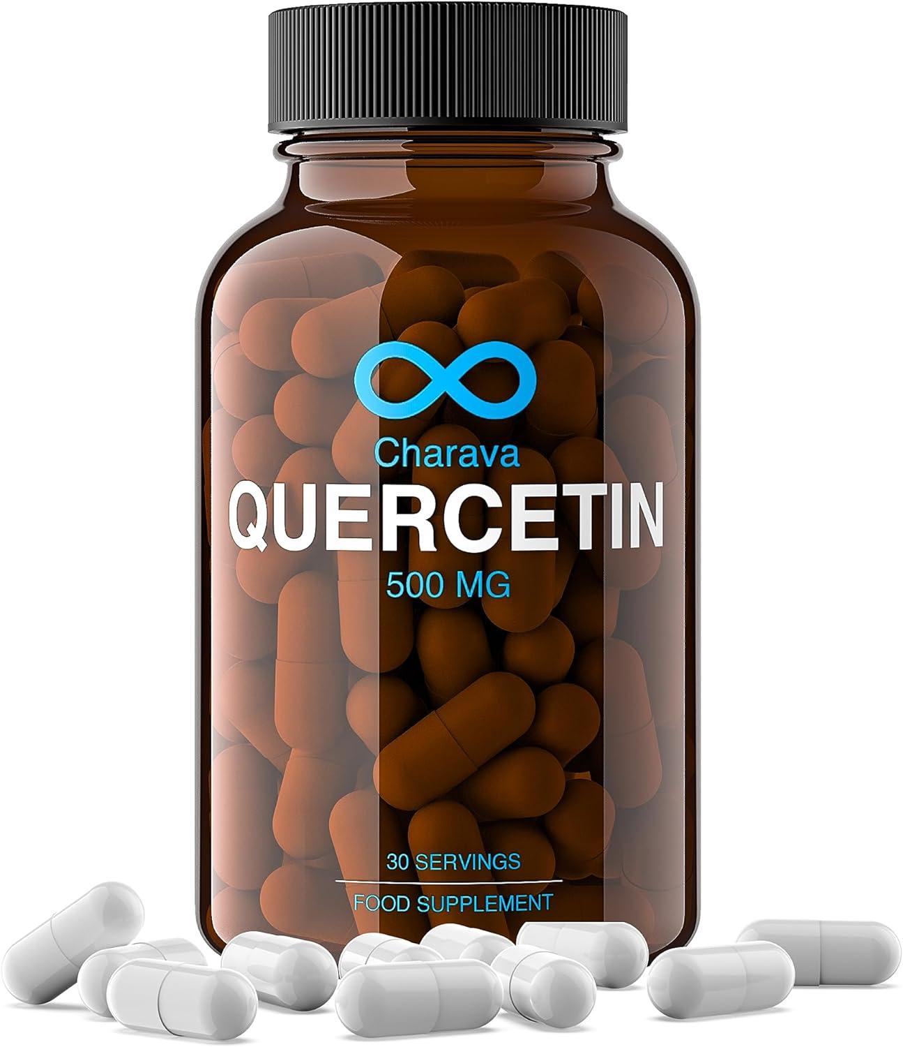 Charava Quercetin 500mg - 30 Servings - High Strength Quercetin ...