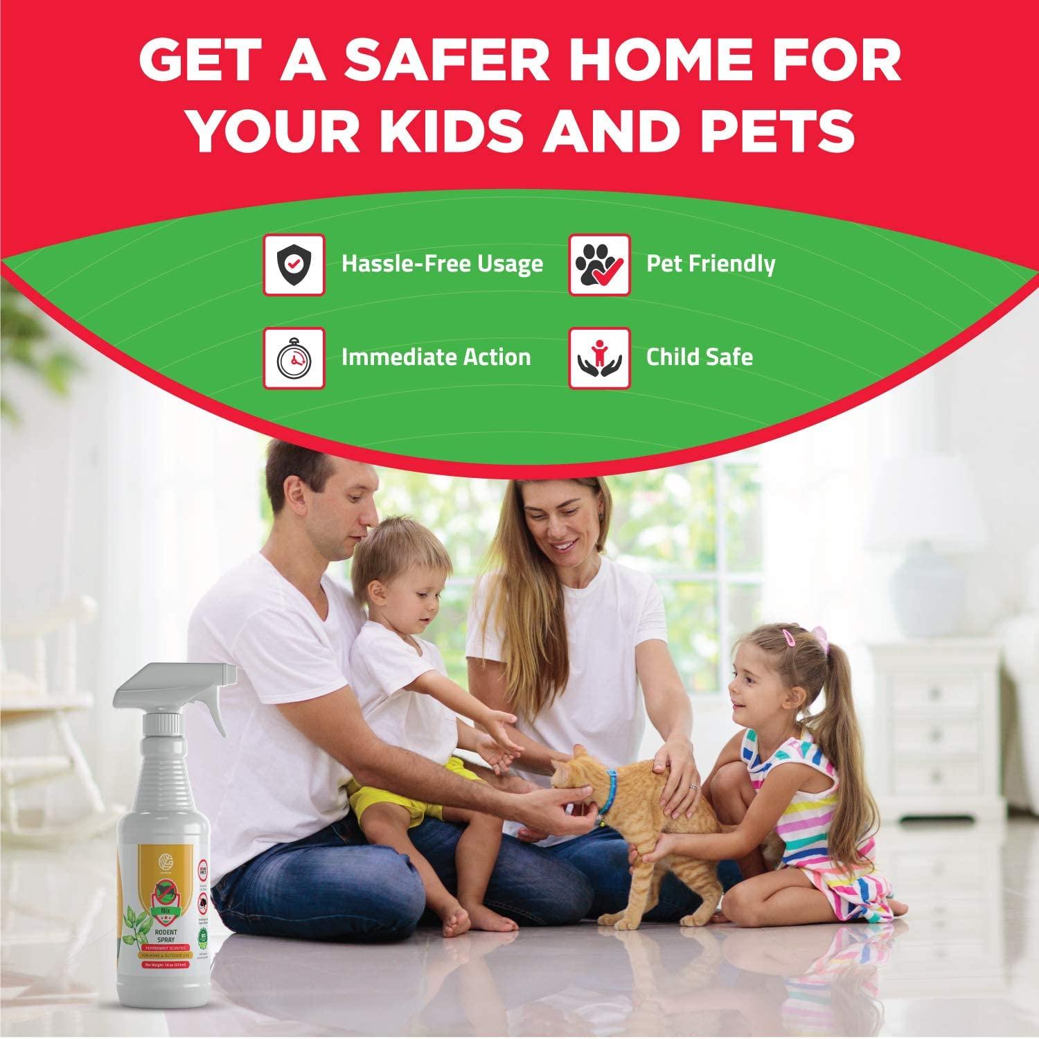 Germofin 16oz Peppermint Oil Rodent Repellent Spray - All Natural ...