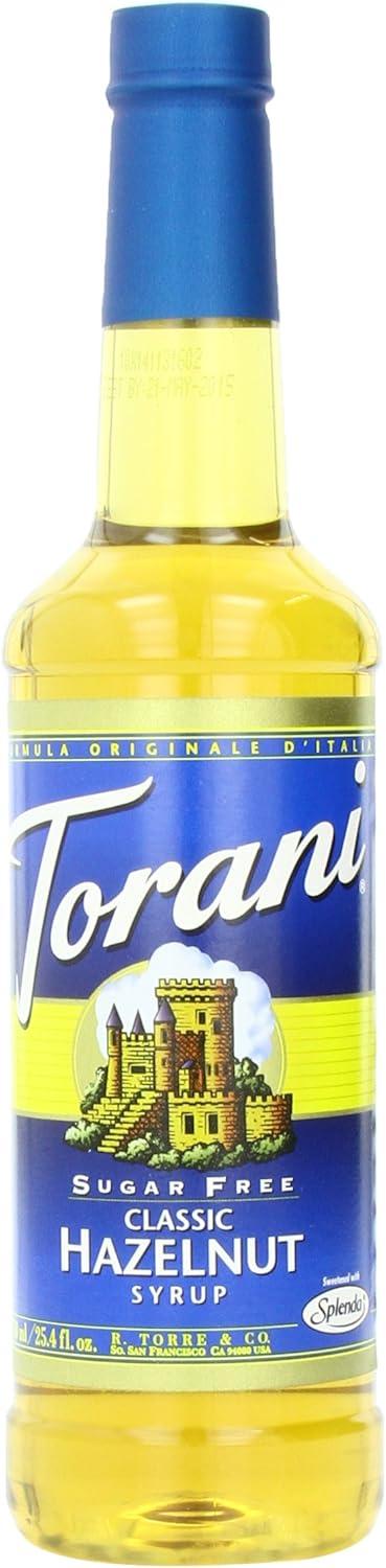 Torani Sugar Free Hazelnut Classic Syrup Pet Bottle 750 milliliters ...