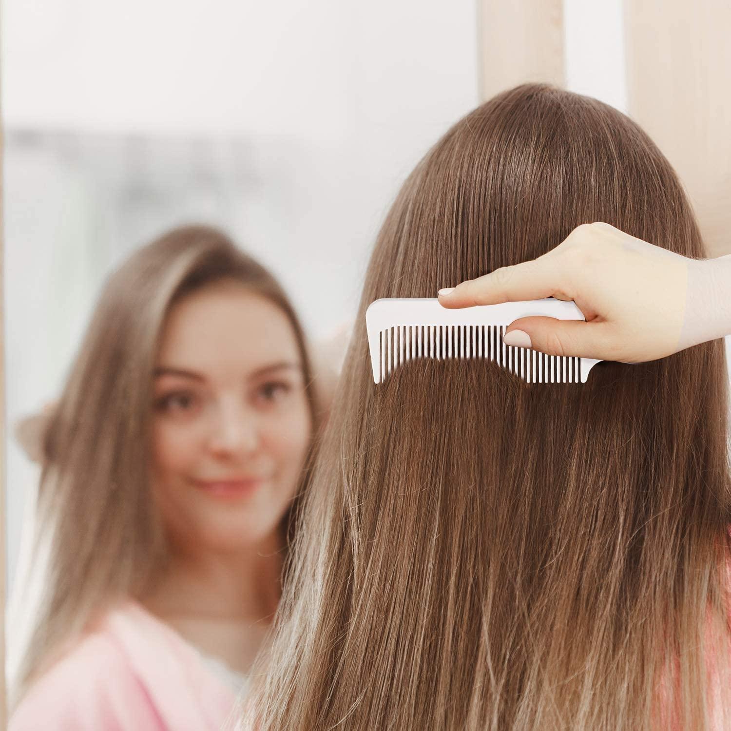 6 Pack Blending Comb Barber Combs - 9 Inch Heat Resistant Clipper Combs ...