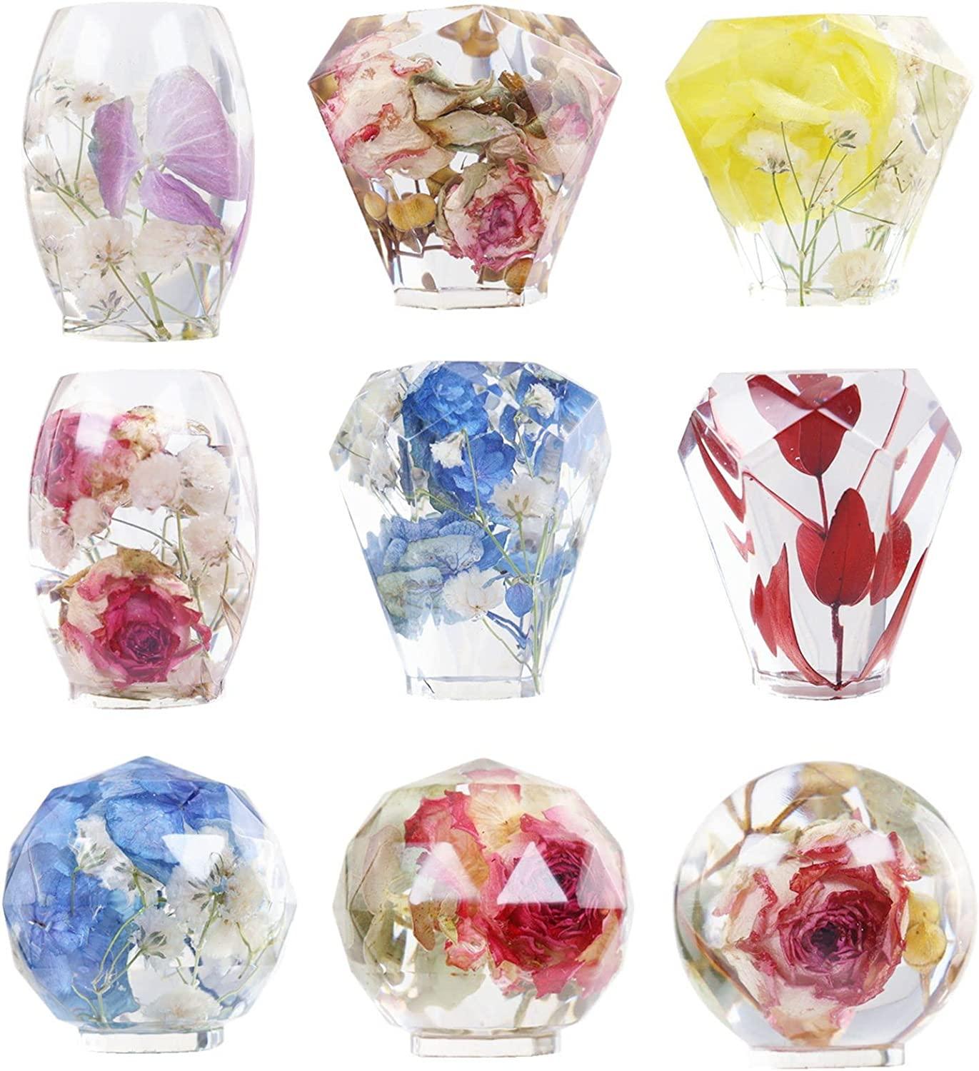 Geometric Spherical Bottle Stopper Resin Molds - 5Pcs Wine Bottle ...